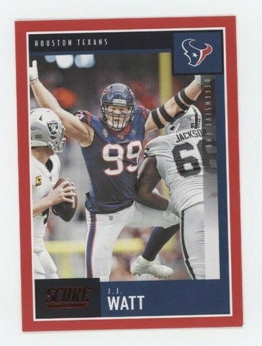JJ Watt 2020 Score RED FOIL PARALLEL Card #89 TEXANS | eBay