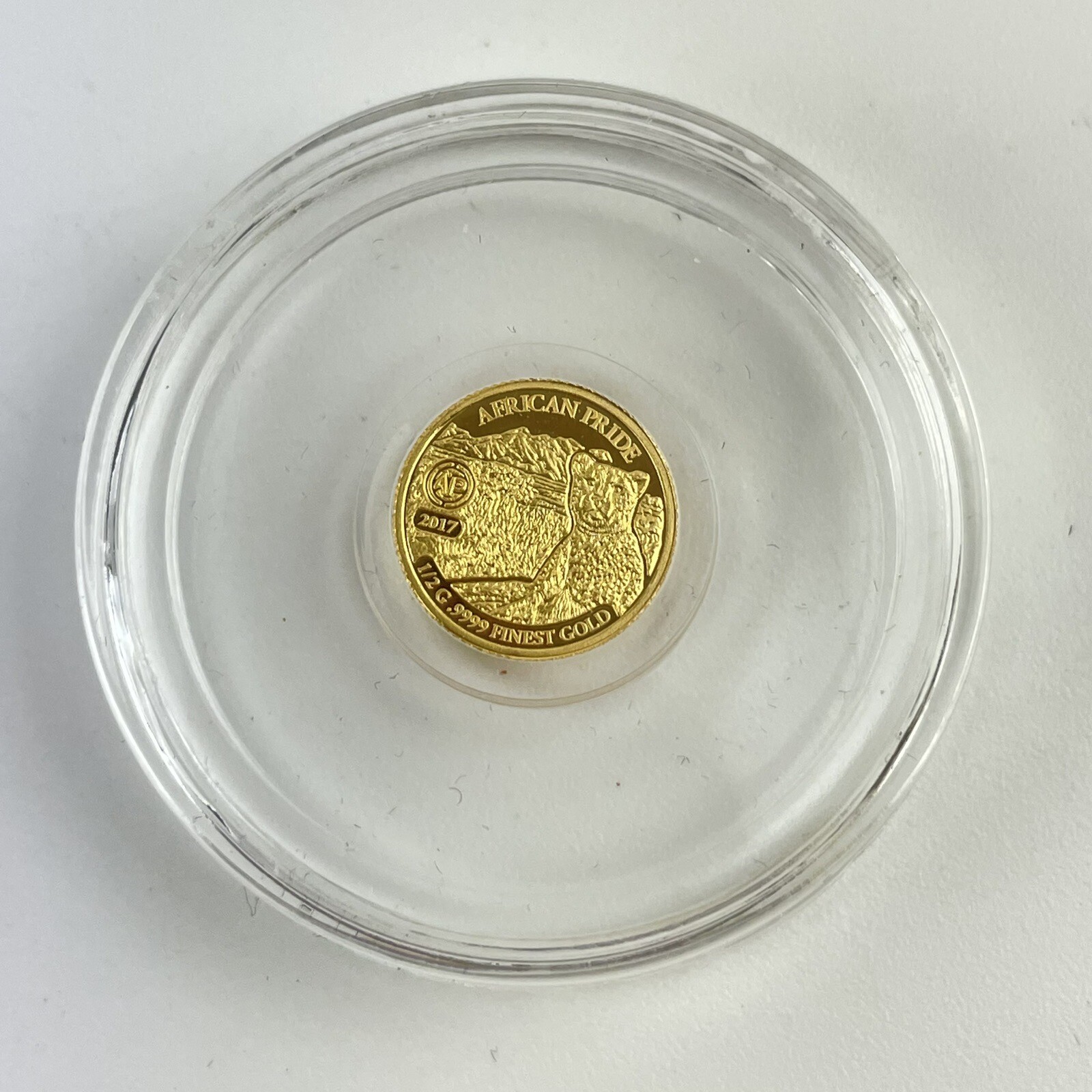 African Pride 24ct .999 Gold 11 Coin Set Worlds Smallest Gold Coins ...