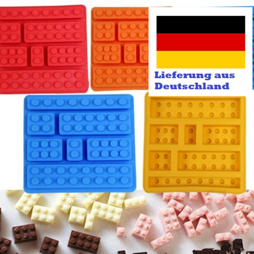 Silikonform Lego Stein Eiswürfelform Schokoladenform Geburtstag XXL ...