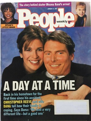 CHRISTOPHER REEVE 1997 PEOPLE Magazine OPRAH WINFREY / OKSANA BAIUL | eBay