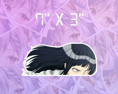 Hinata Chibi Peeker Lewd Anime Ecchi Sticker JDM Vinyl bumper sticker ...