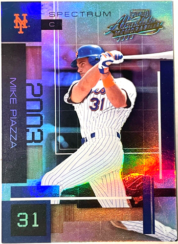 2003 ABSOLUTE MEMORABILIA SPECTRUM #78 MIKE PIAZZA *HALL OF FAME* NY ...