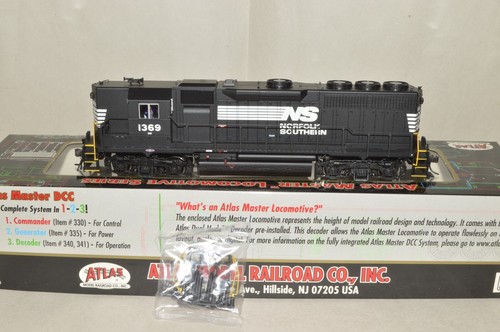 HO scale Atlas Southern Railway EMD GP40 HIGH HOOD locomotive train DCC ...