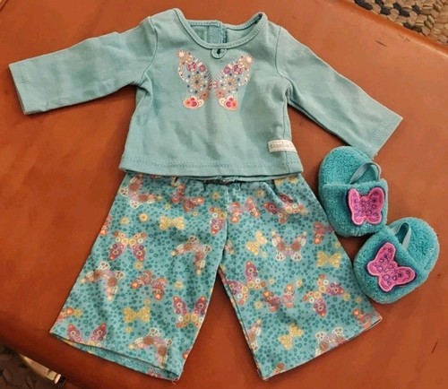 American Girl Doll Butterfly Garden Pajamas Slippers | eBay