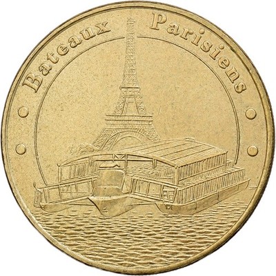 [#398590] France, Token, Paris - Bateaux Parisiens n°2, 2012, Copper ...