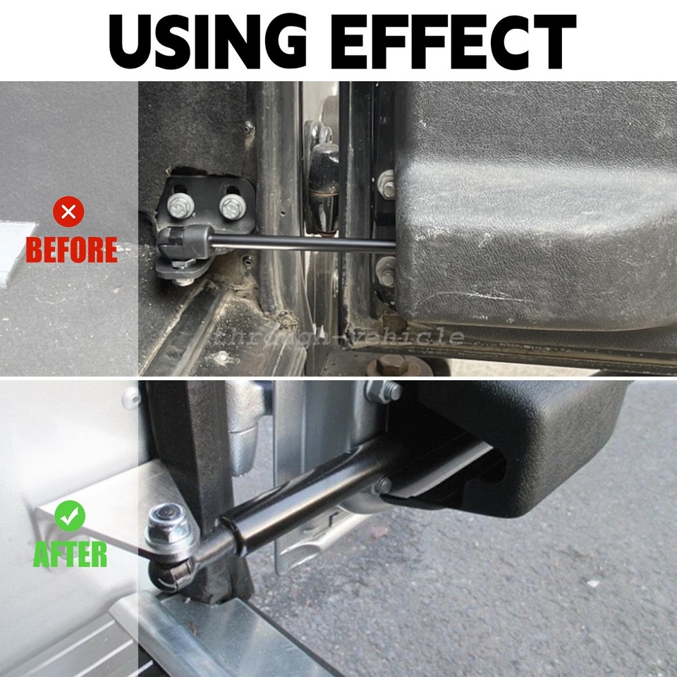 Rear Door Gas Strut Stay Kit Stainless Fits Land Rover Defender - 2002 ...