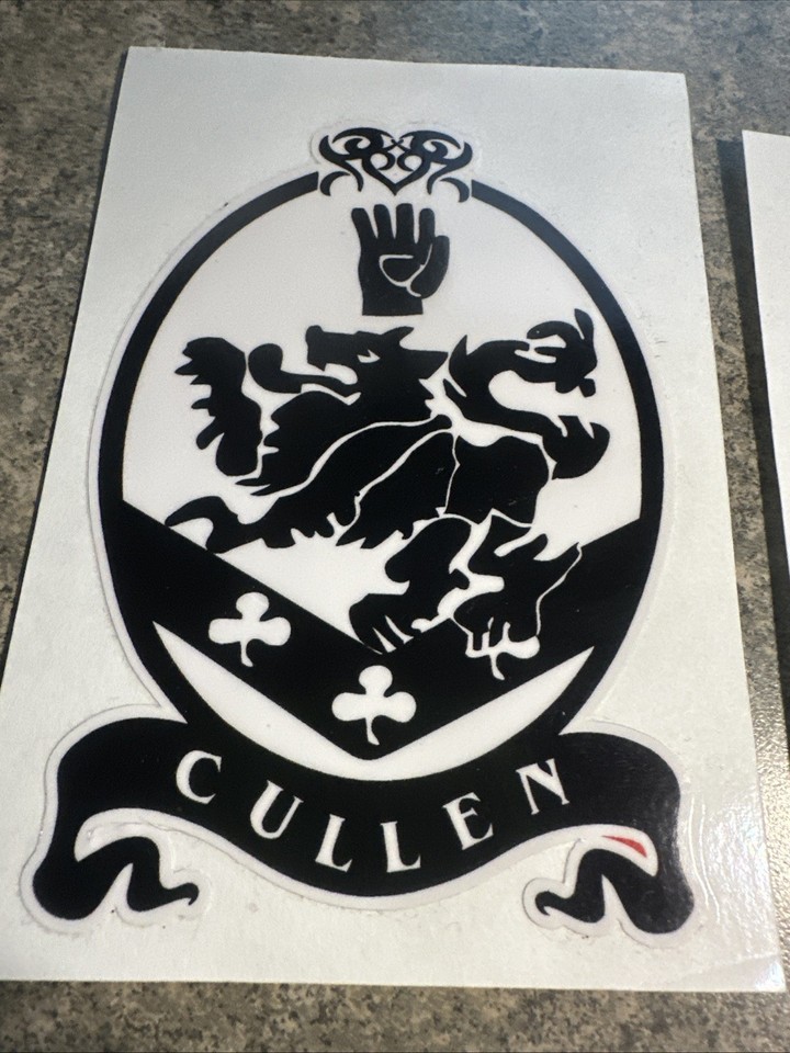 TWILIGHT Saga Cullen Family Crest Volturi Wolf Logo Car Sticker Decal ...