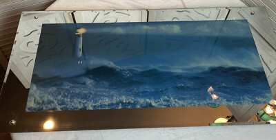 Vintage Motion Light Up Mirror Lighthouse Picture Art Ocean Sounds 39 ...