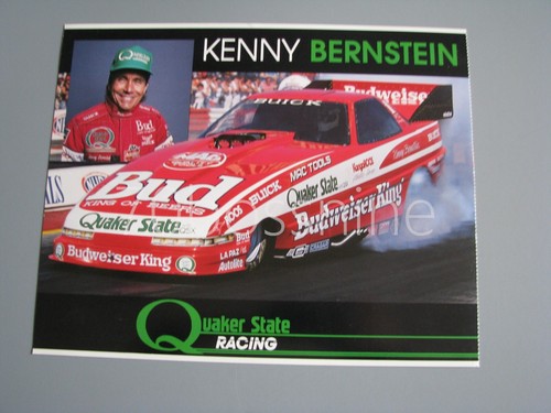 KENNY BERNSTEIN 1988 BUDWEISER BUICK FUNNY CAR 8X10 NHRA DRAG RACING ...
