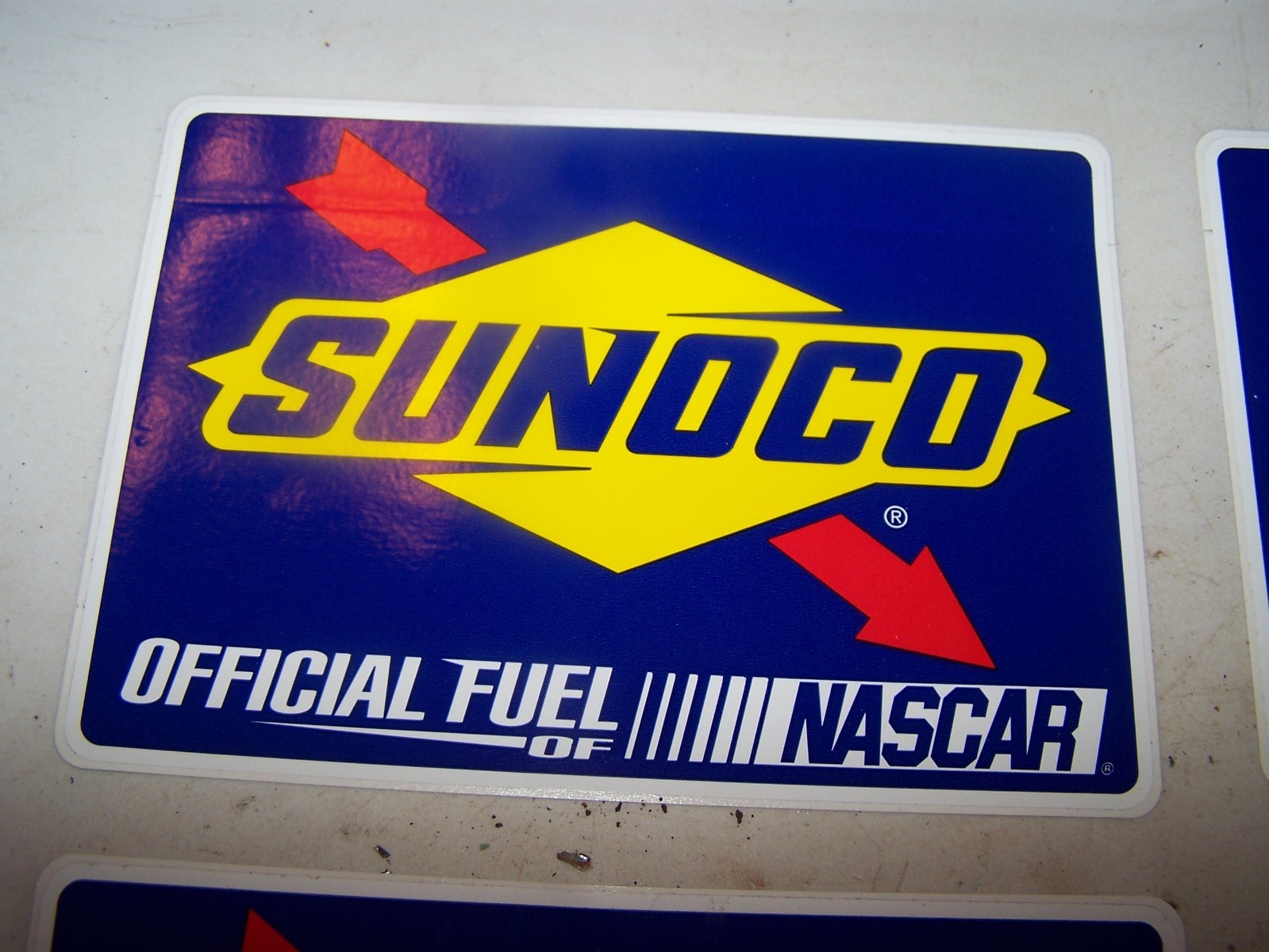 4 SUNOCO Stickers OFFICIAL FUEL of NASCAR Gas & Oil | eBay