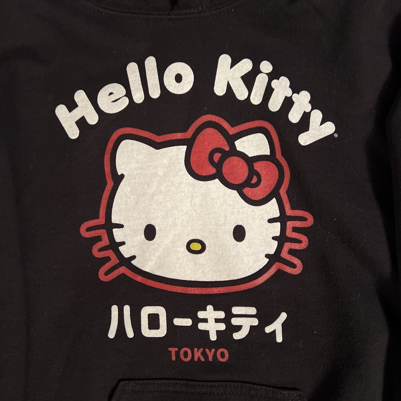 Hello Kitty Tokyo Kanji SMALL Sanrio Black Character … - Gem