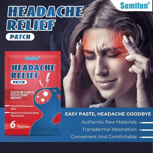 Headache Relief Patch Treat Migraine Dizziness Herbal Sticker Body Relax Nerve | eBay UK