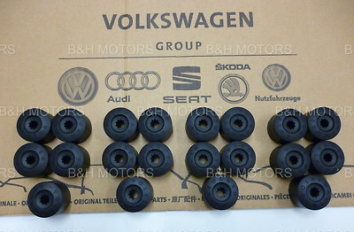 FULL SET GENUINE VW WHEEL NUT COVERS GOLF PASSAT SCIROCCO BORA BLACK ...