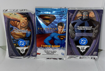 DC Topps VS Systems SuperMan Booster Pack Lot AUG | eBay