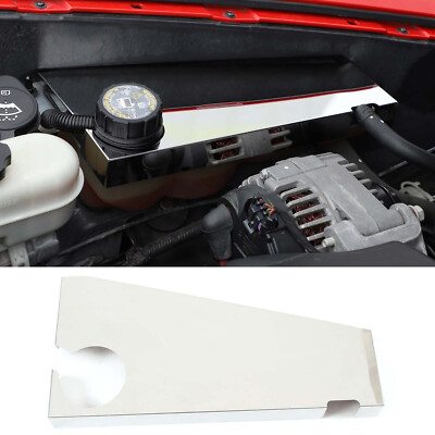 Stainless steel RADIATOR TANK COVER engine chrome parts Fits Corvette ...
