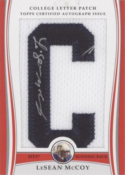 2009 Bowman Draft Picks - College Letter Patch LeSean McCoy #LAP-LMC ...