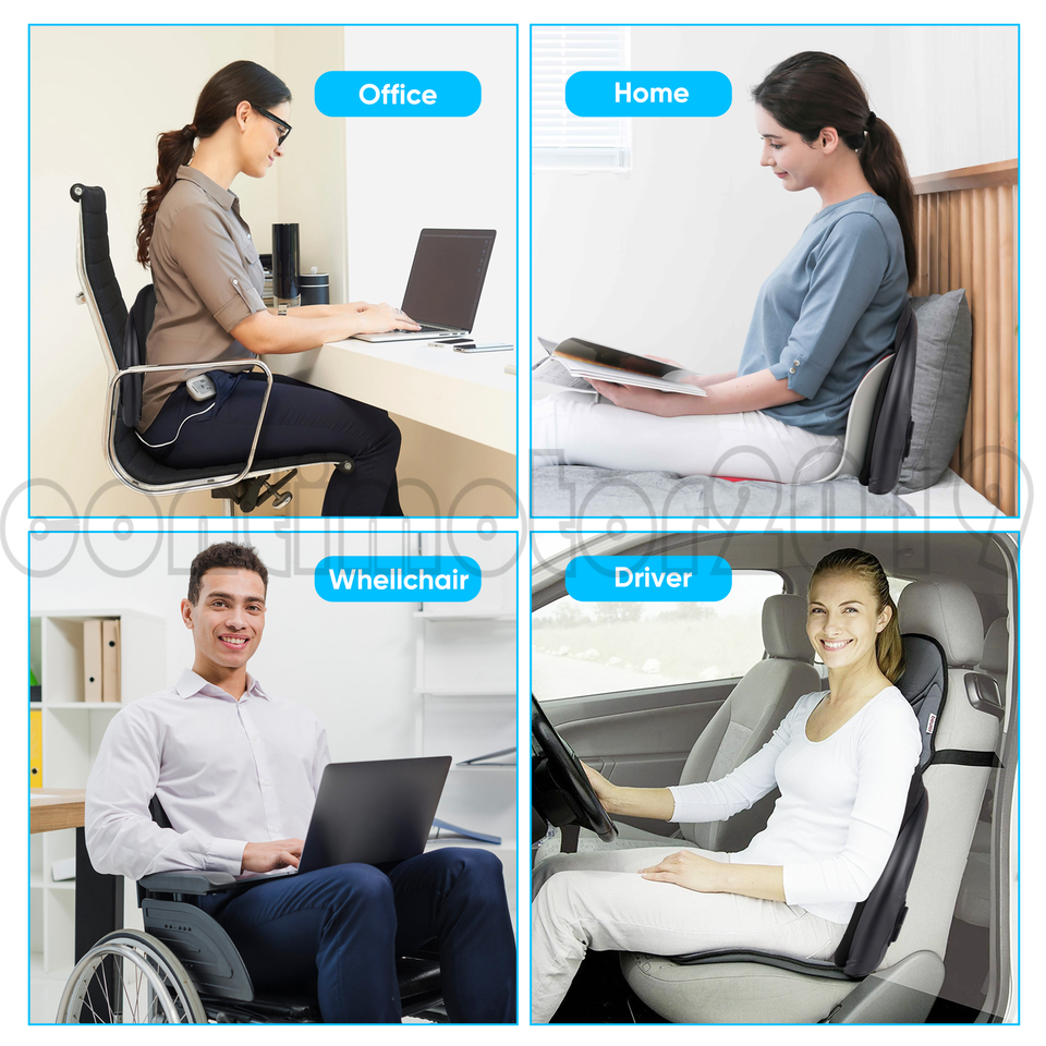 Memory Foam Bump Lumbar Support Pillow Cushion Home Office Travel Car ...