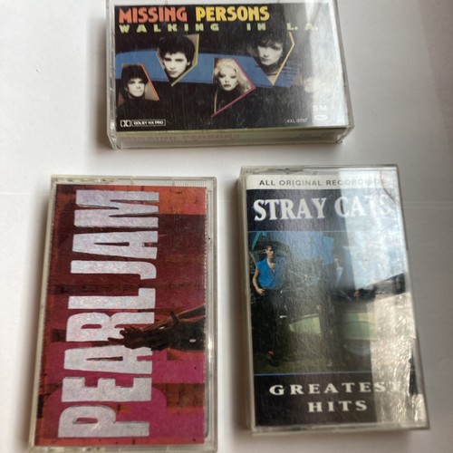 missing persons pearl jam Stray Cats 3 cassette lot- 3 | eBay