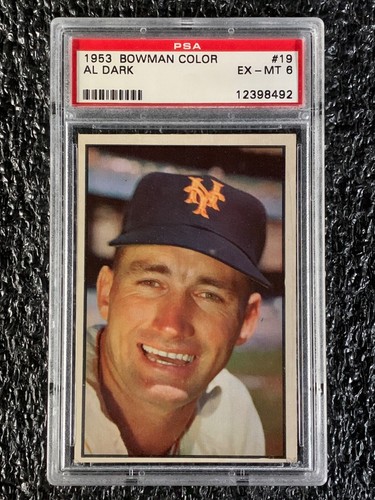 1953 Bowman Color Baseball #19 Al Dark PSA 6 | eBay