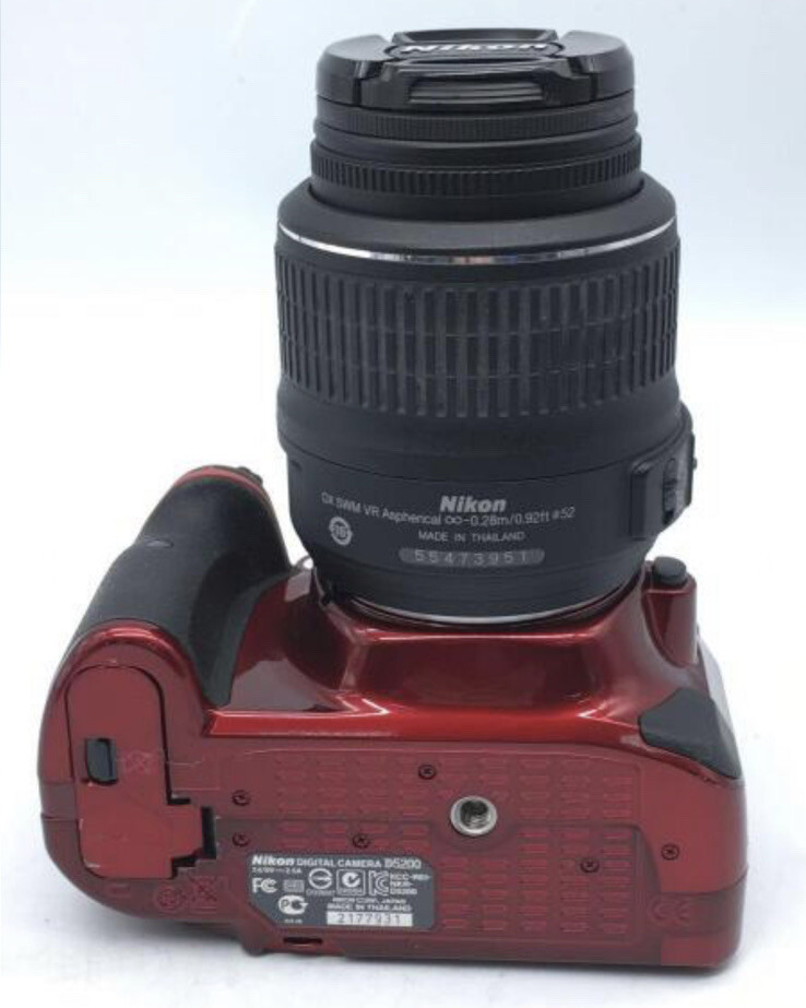 Nikon D D5200 24.1MP Digital SLR Camera - Red Body W. 18-55 Standard ...