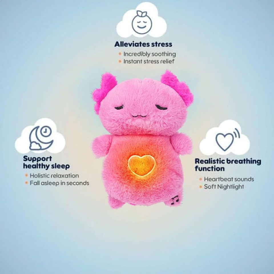 Breathing Teddy Bear Anxiety Relief Breathing Soothing Calming Plush ...