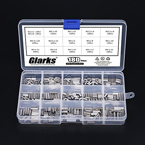 180 Pcs Stainless Steel Spring Pin Assortment Kit | eBay