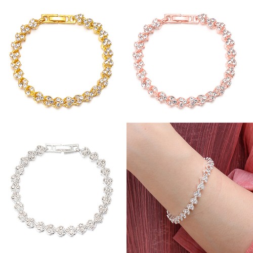 Women Austria Crystal Fashion Jewelry Rhinestone Bracelets Bangles Hand Chain | eBay Australia