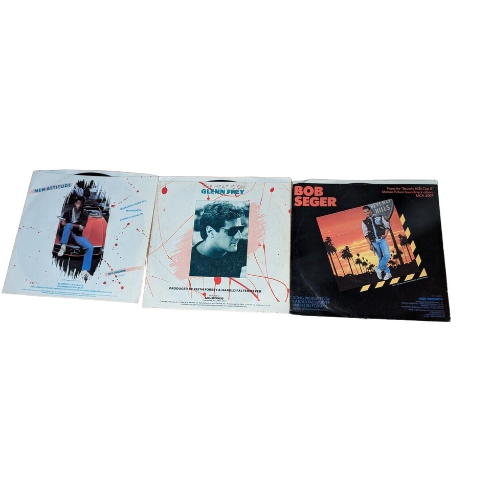 Lot Of 3 45 Rpm Vinyl Record Singles Beverly Hill Cops Soundtrack W ...