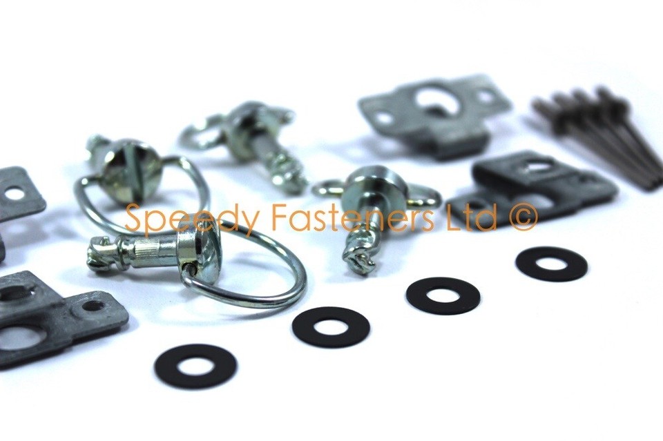 5x Dzus Fasteners MGB 1962-1980 6mm D-Ring dzus Quarter Turn fasteners ...