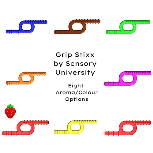 Sensory Fidget Autism Chew Toy Grip Stixx Textured Biting Teething SEN ...