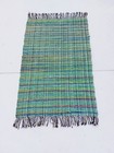 Handmade Cotton Recycled Indian rugs green Chindi Rug Area Rag Rugs Mat ...