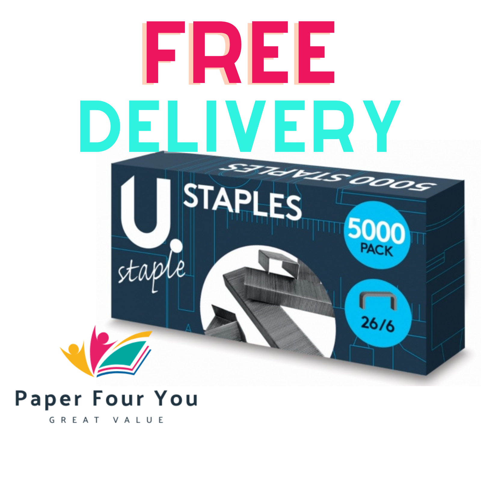 Stapler Staples 26/6 Fits Rexel 56 Standard Refill 5000 Pack Home ...