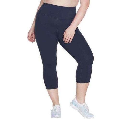 Skechers Mid Calf Capri Legging w/Side Pockets Navy Blue Women's Sz M ...