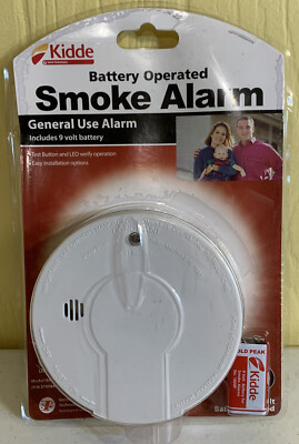 KIDDE Battery Operated Smoke Alarm Model# i9030 New W/9 Volt Battery | eBay