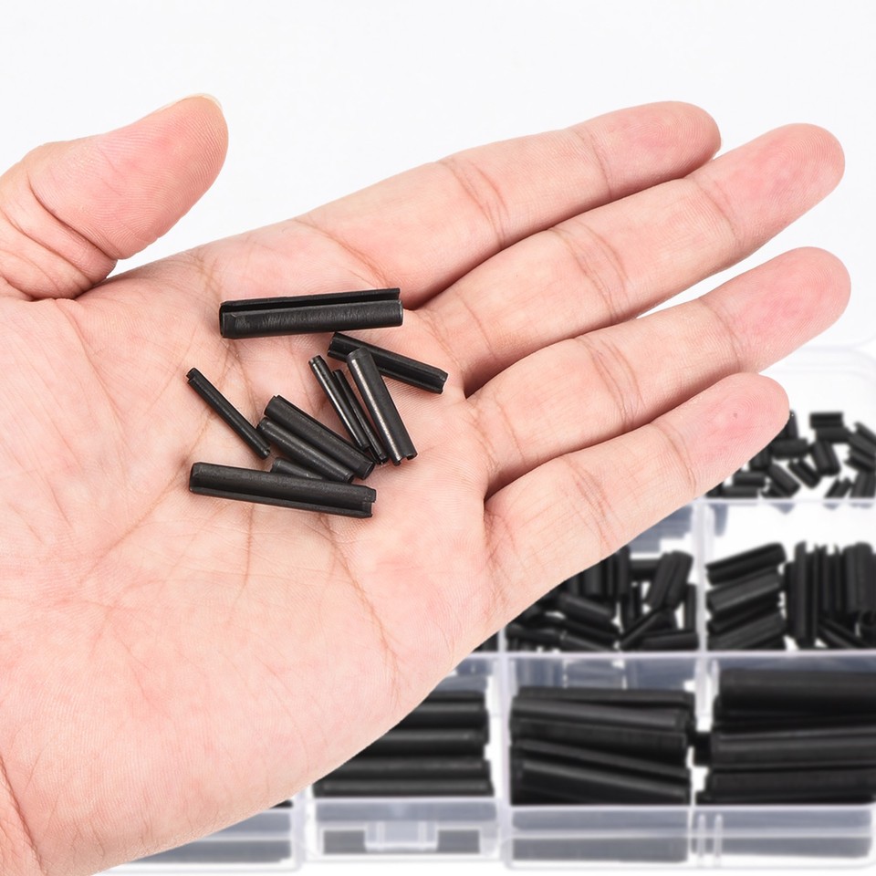 25Pcs 3/32"x1/2" Slotted Spring Pins Carbon Steel Split Expansion Pin ...