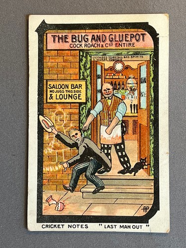A/S AP, Cricket Notes, Last Man Out, Saloon, Bar, Black Cat, ca 1920 | eBay