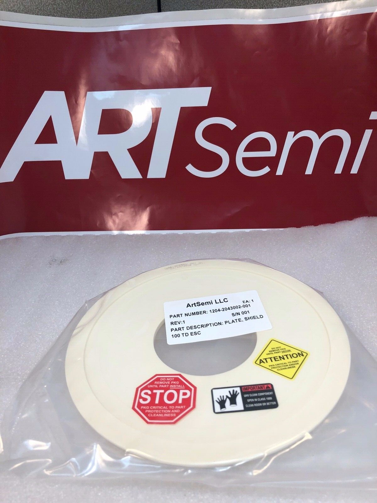 2043002 PLATEN SHIELD CERAMIC 100 TD ESC SPTS | eBay