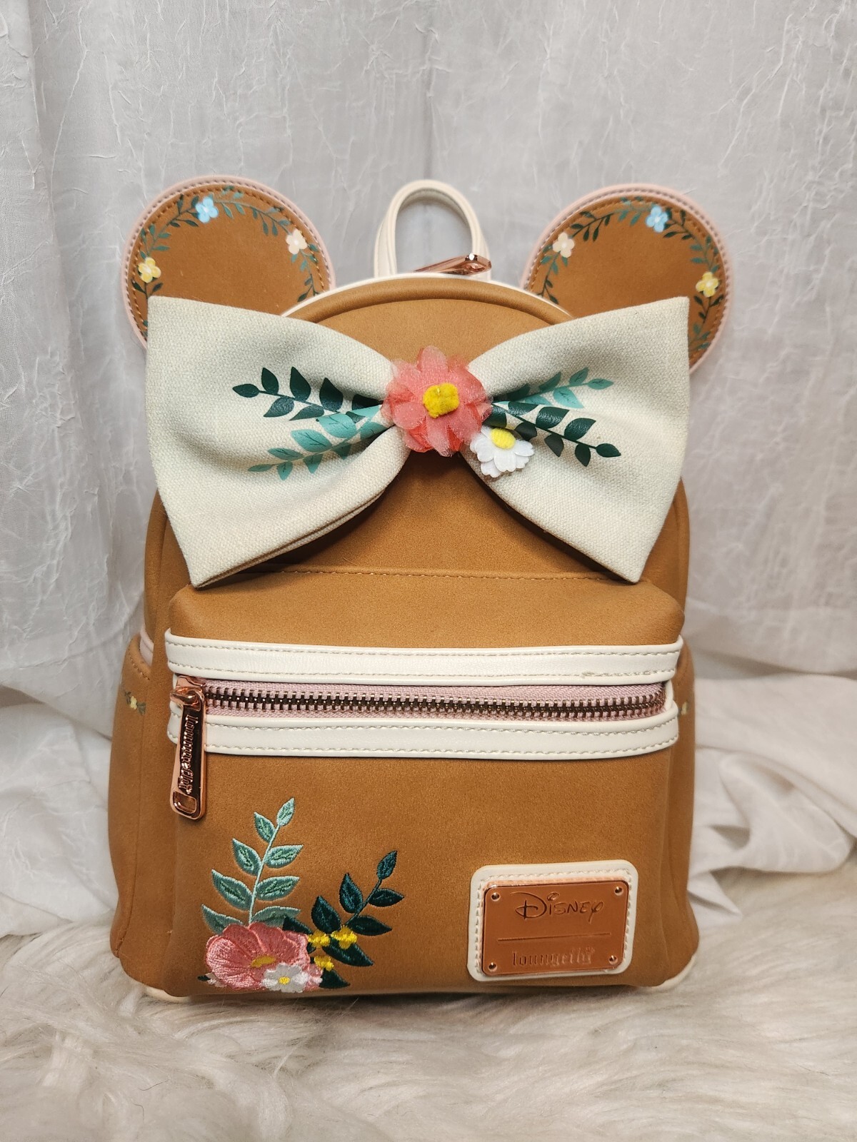 Loungefly Disney Minnie Mouse Fall Floral Mini Backpa… - Gem