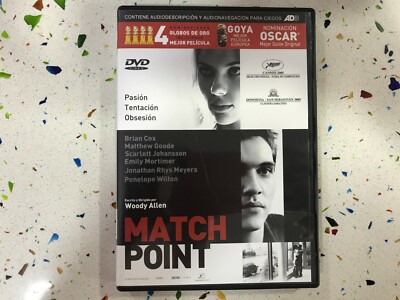 Match Point DVD New Woody Allen Scarlett Johansson Penelope Wilto Audio ...