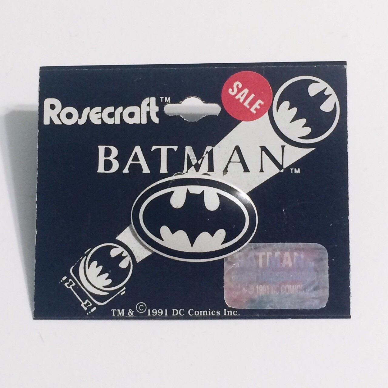 vintage batman pin button rosecraft batsymbol 90’s 1991 | eBay