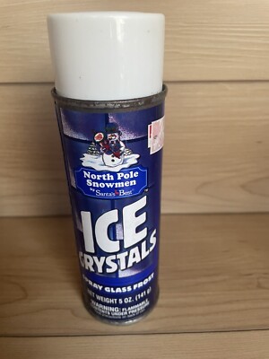 Santa’s Best Ice Crystals Spray Glass Frost Window White Snow 5oz ...