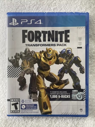 Fortnite Transformers Pack PS4 PlayStation 4 New Factory Sealed RARE ...