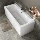 Modern Bathroom Double Ended 1700 x 700mm Square Bath Side Panel ...