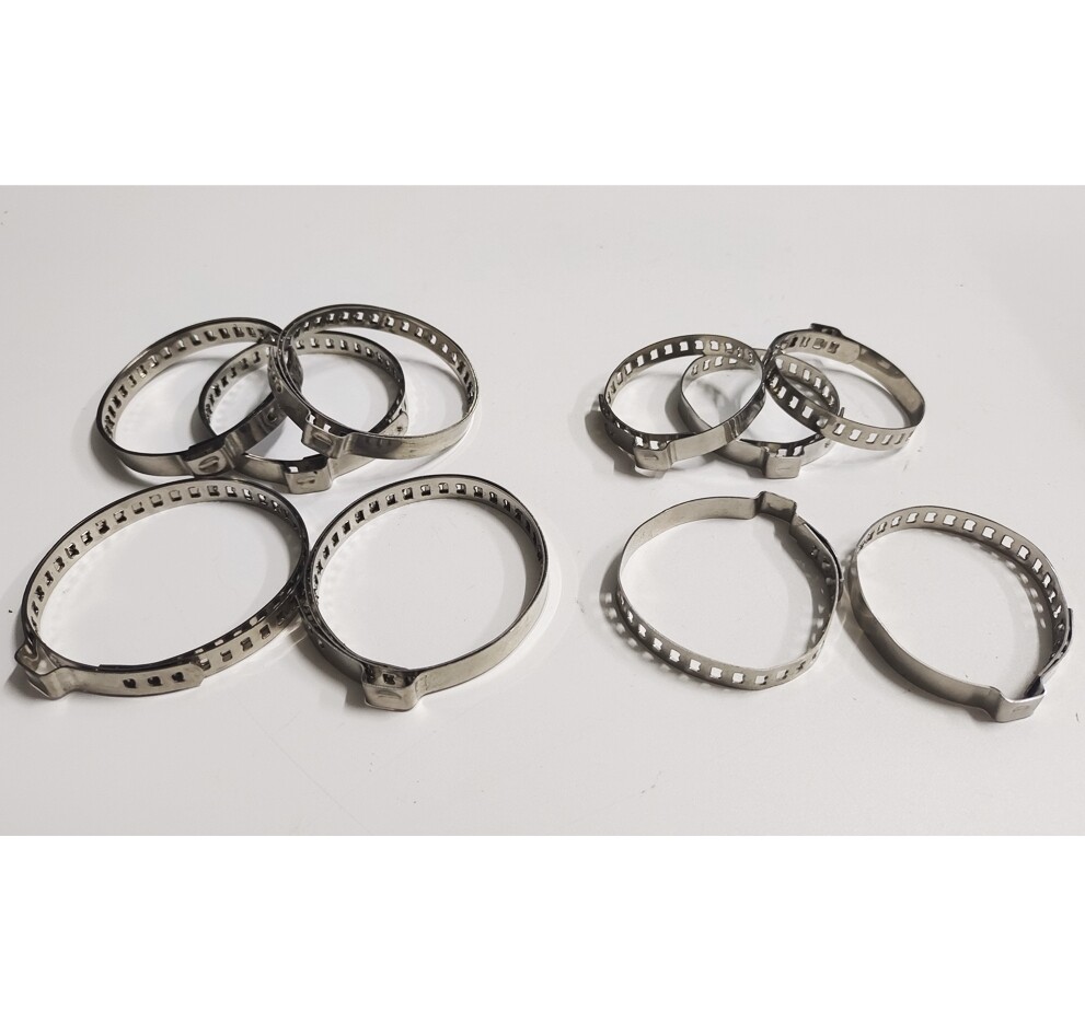 10X Stainless Steel Drive Shaft CV Boot Clamp Kit Axle CV Joint Boot ...