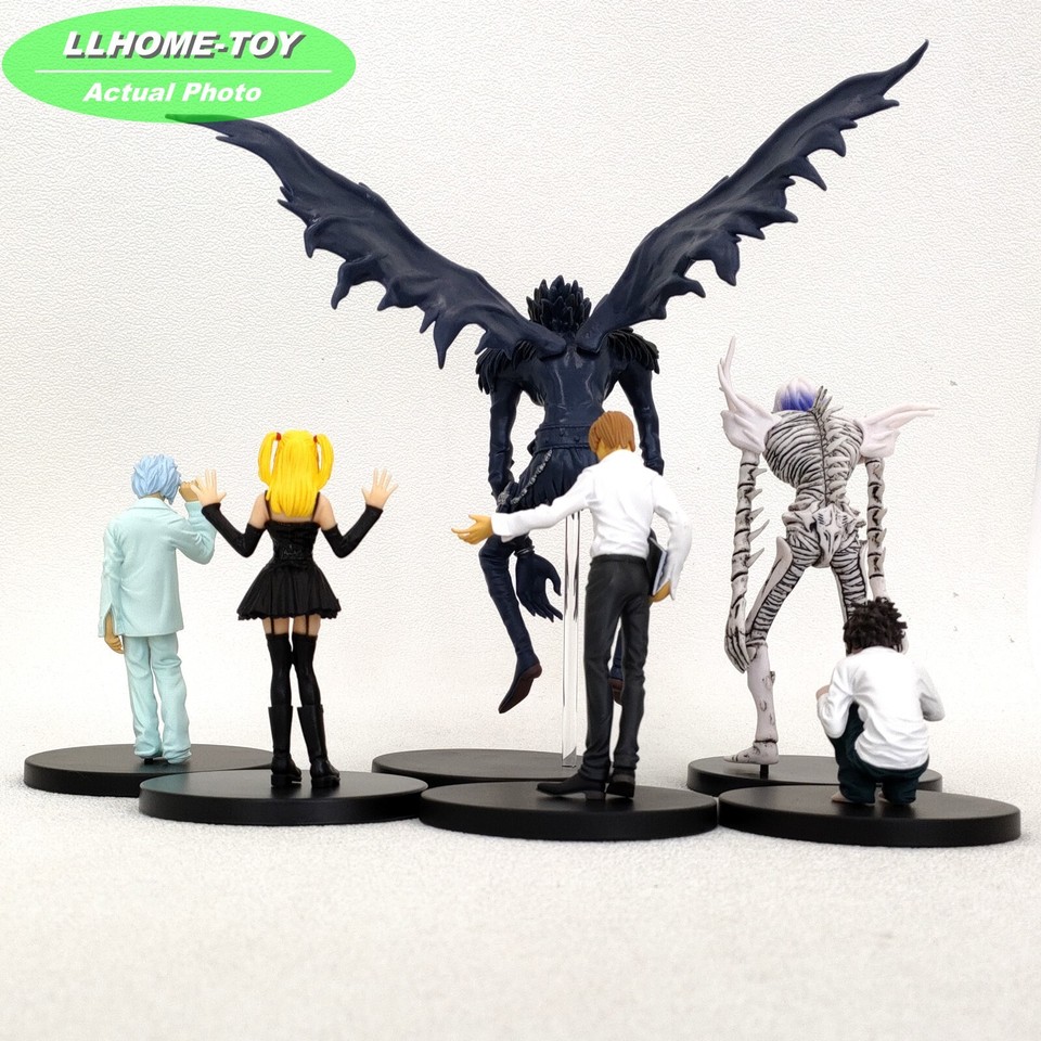 Anime Death Note Kira Ryuuku Misa L Yagami 6pcs set PVC Figure Statue ...