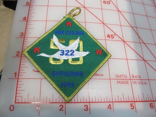 OA Lodge 322 WOA CHOLENA collectible eX1995-1 50th Gathering gmy patch ...