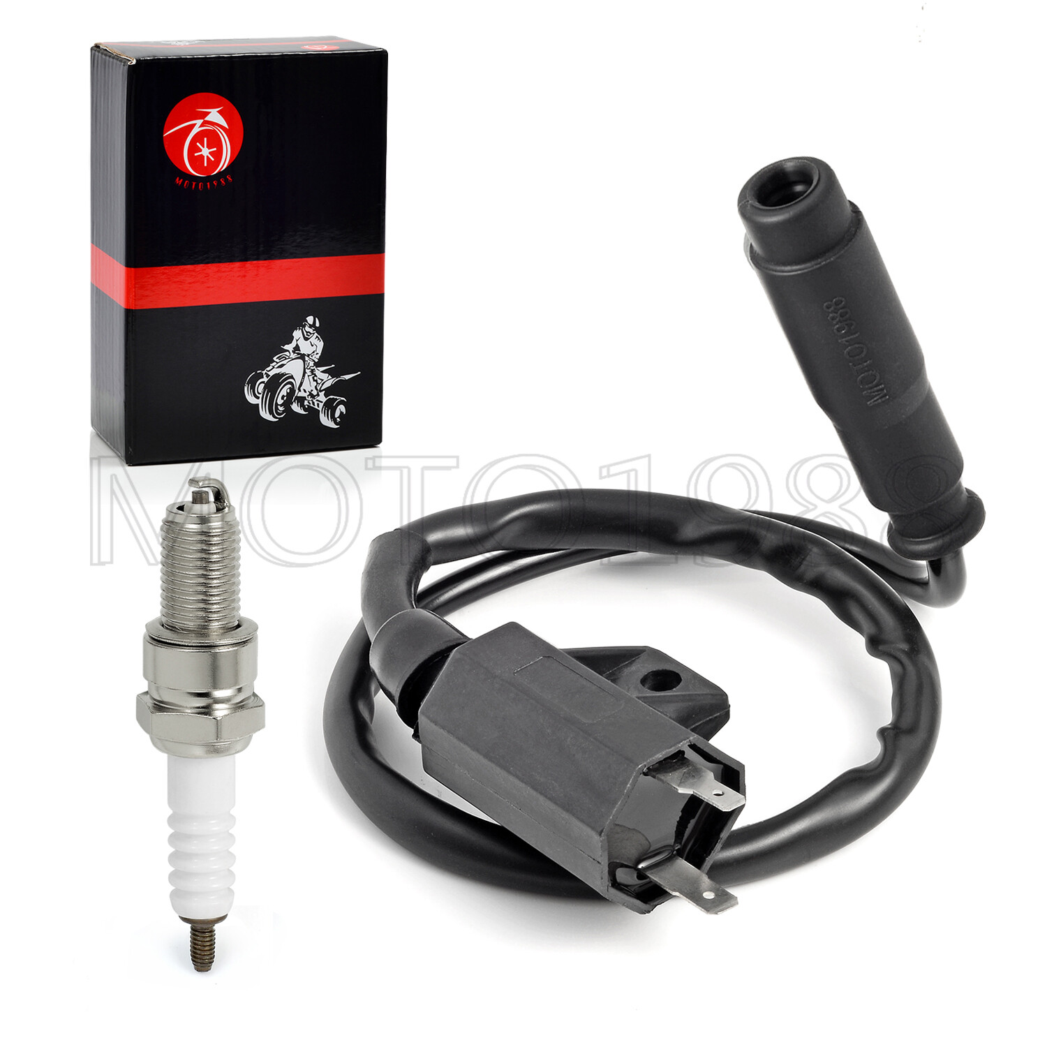 Ignition Coil Spark plug With CAP For Kawasaki Prairie 360 Bayou 400 ...