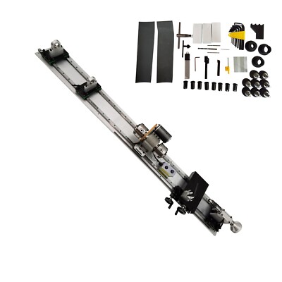 110V 750W Billiard Cue Repair Machine Double Chuck Repair Lathe Double ...