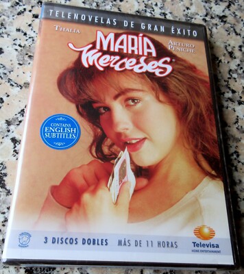 MARIA MERCEDES NEW RARE 3 Disc DVD Thalia Arturo Peniche Beatriz ...