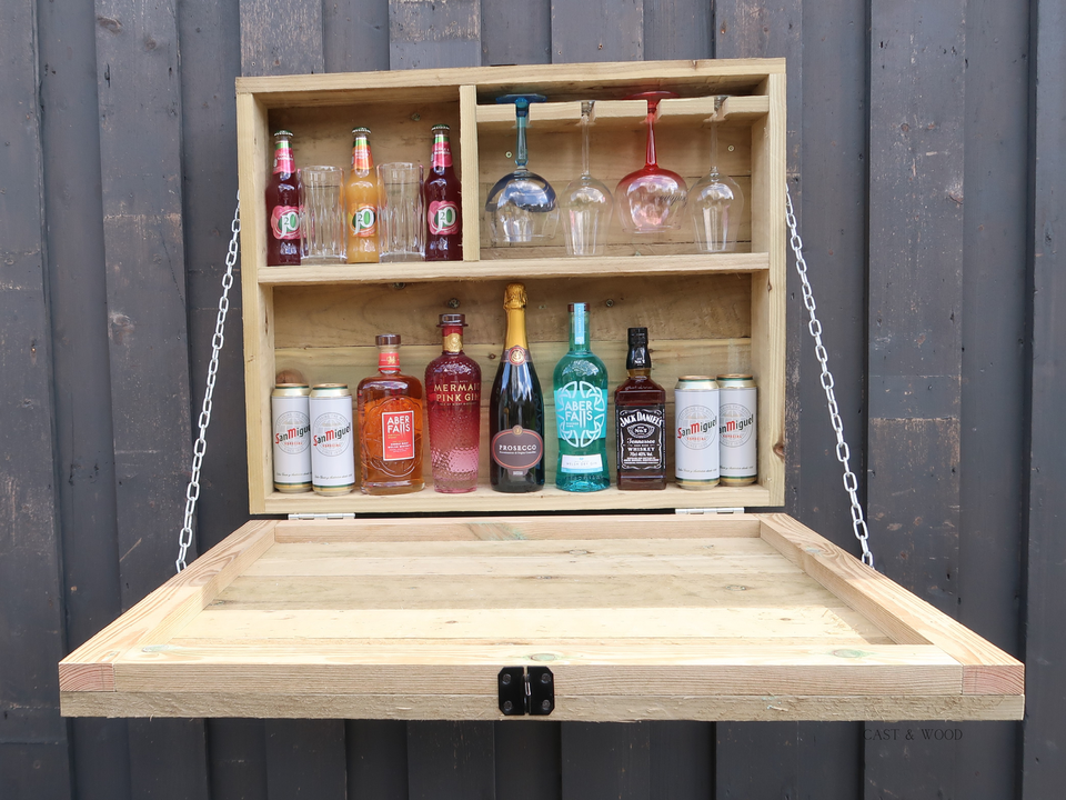 Cast and Wood Everyday Murphy Bar - Made to Order - Handmade Wall ...